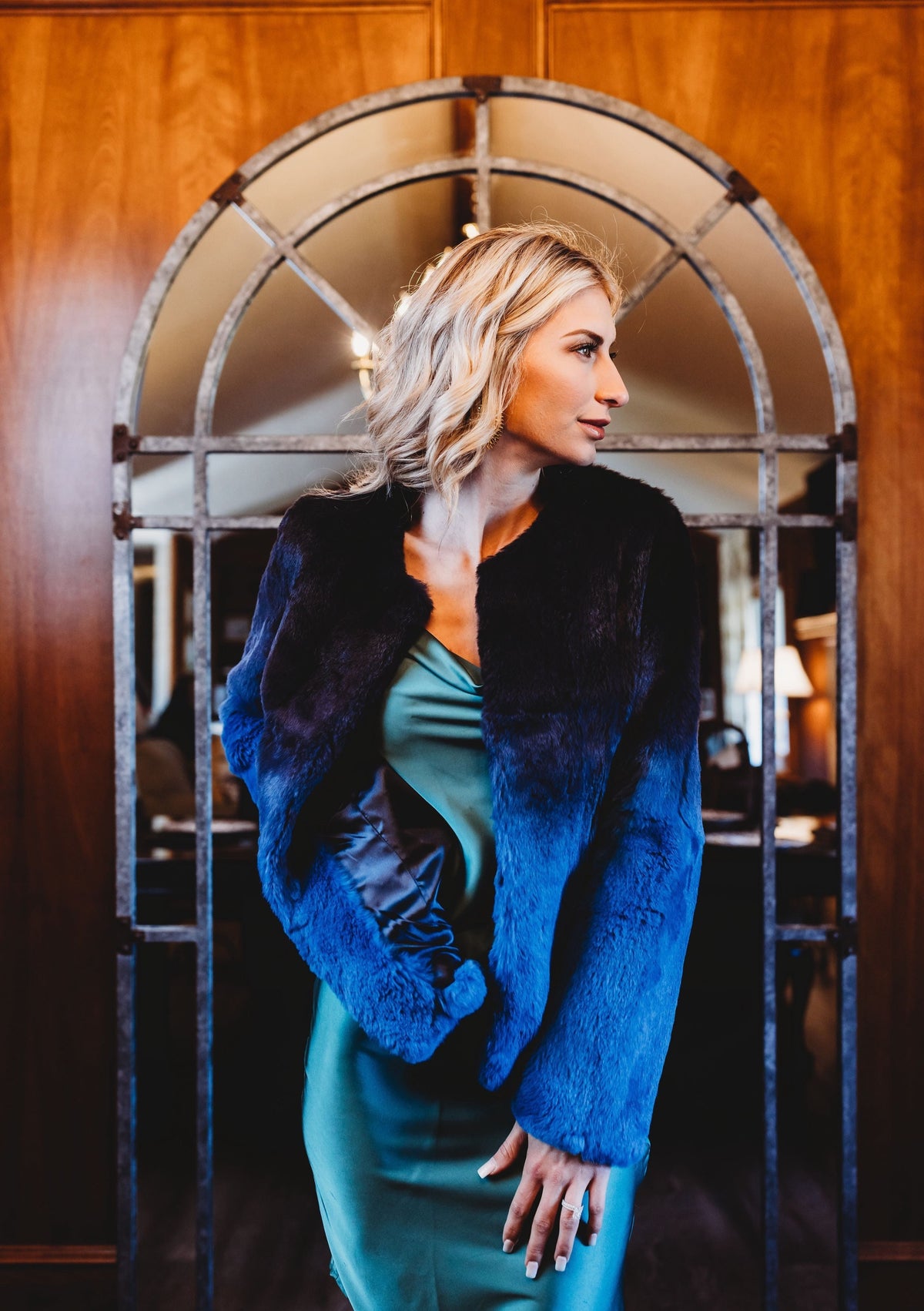 Ombre Blue Blazer | C&B Collections